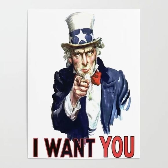 PosterGifts185 | Art | Uncle Sam I Want You Poster | Poshmark